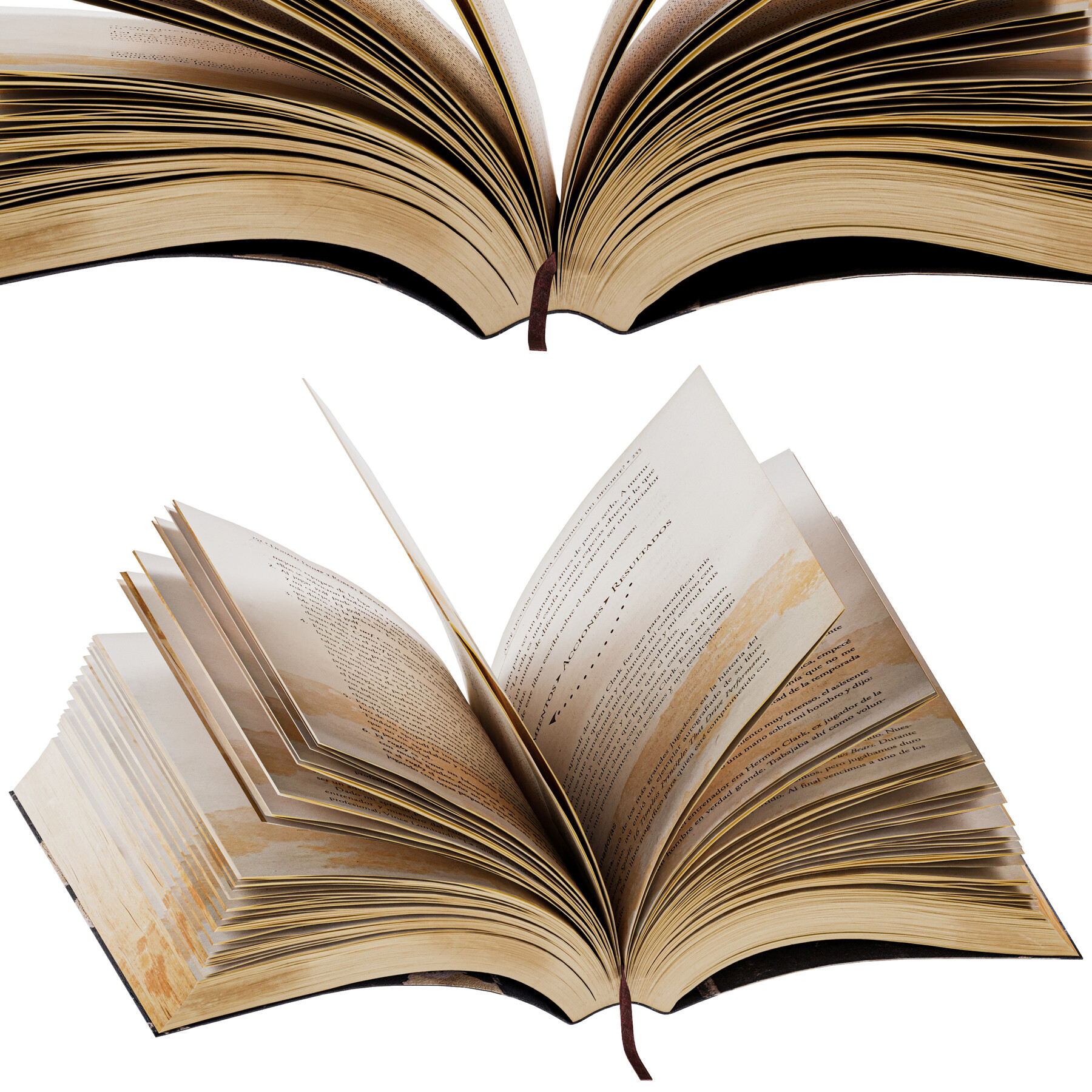 ArtStation - Set of Books 8 - Opened books | Resources