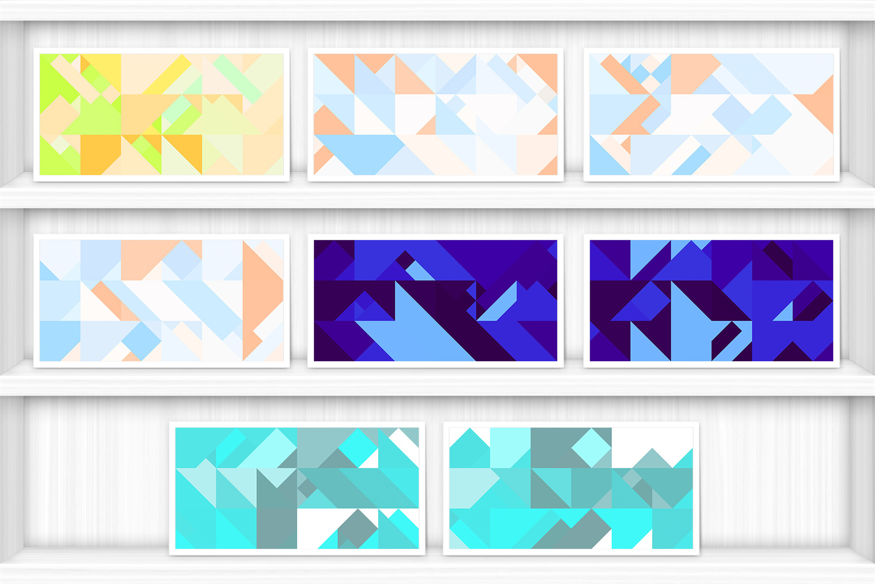 ArtStation - 80 Color Triangles Geometry Background Textures | Artworks