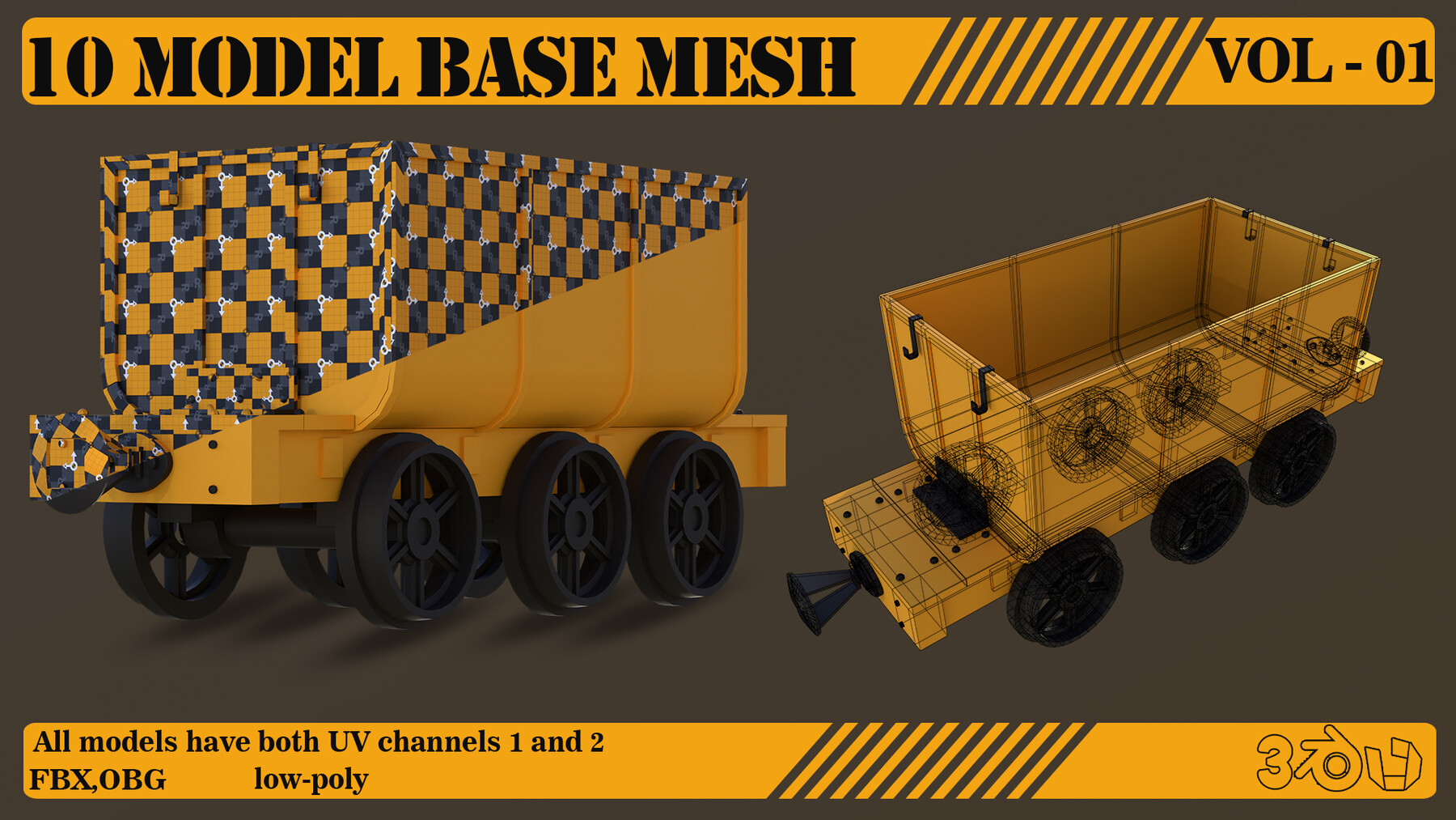 ArtStation - 10 Mining tools _ Base mesh | Game Assets