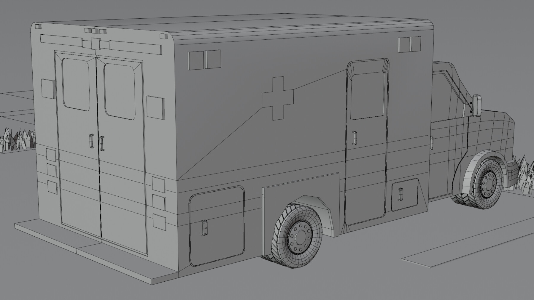 ArtStation - Hospital game ready Low-poly 3D model | Game Assets