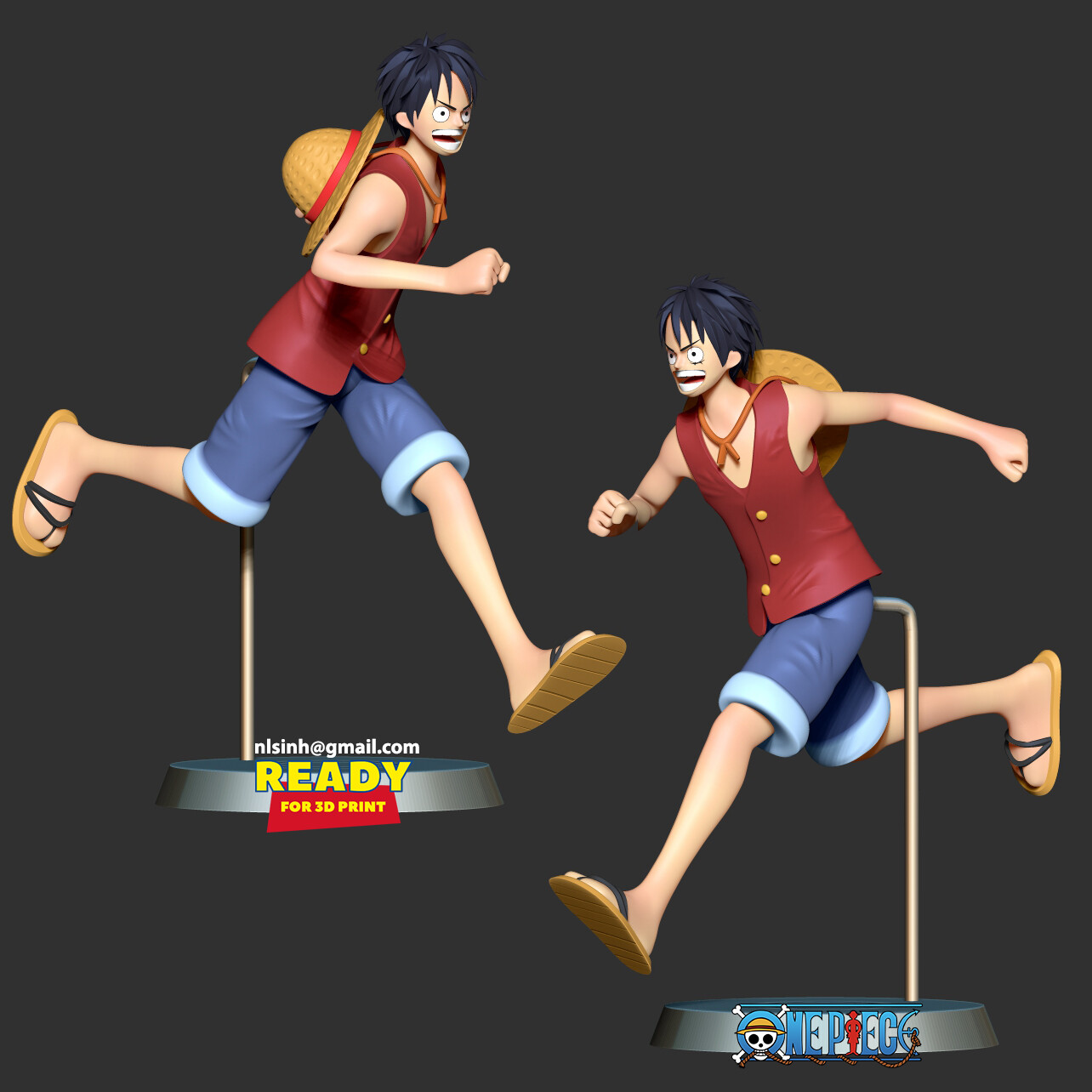 ArtStation - Luffy running | Resources