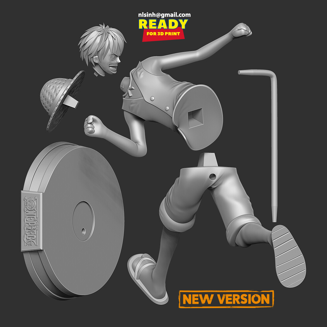 ArtStation - Luffy running | Resources