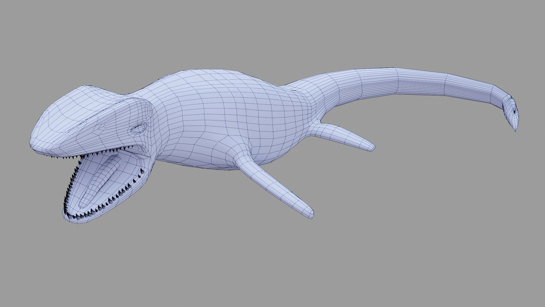ArtStation - Mosasaurus Low Poly - Rigged | Game Assets