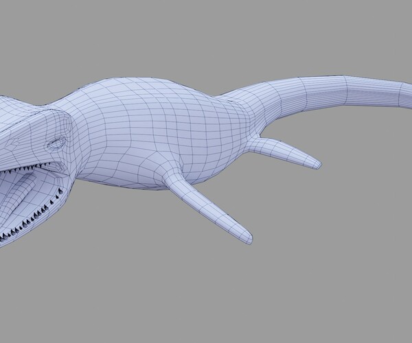 ArtStation - Mosasaurus Low Poly - Rigged | Game Assets