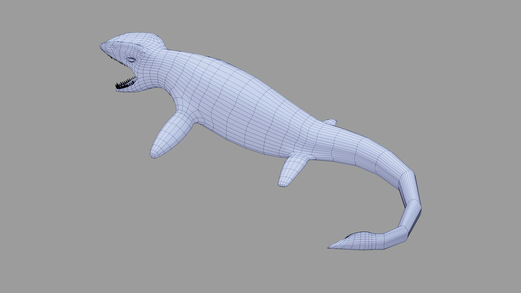 ArtStation - Mosasaurus Low Poly - Rigged | Game Assets