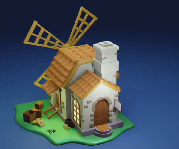 ArtStation - fantasy building collection cartoon | Game Assets