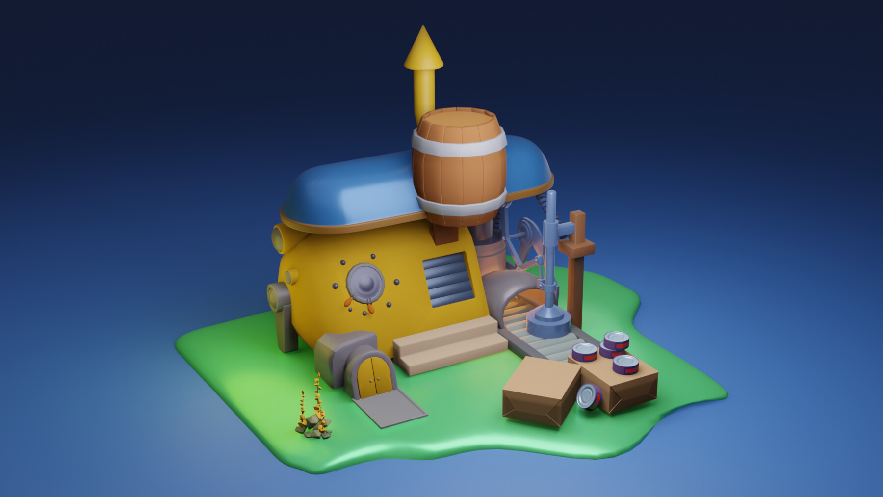 ArtStation - fantasy building collection cartoon | Game Assets