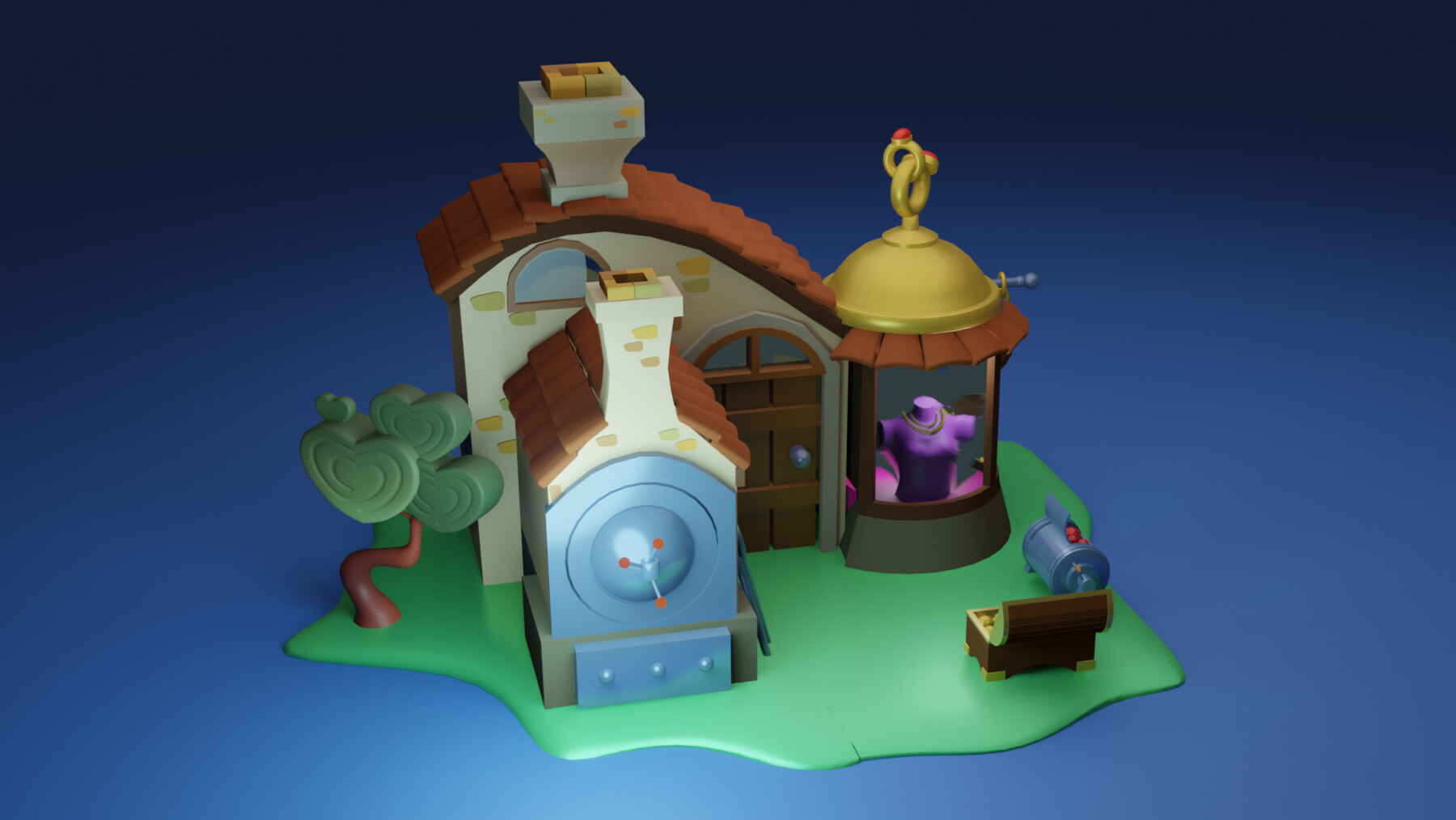 ArtStation - fantasy building collection cartoon | Game Assets