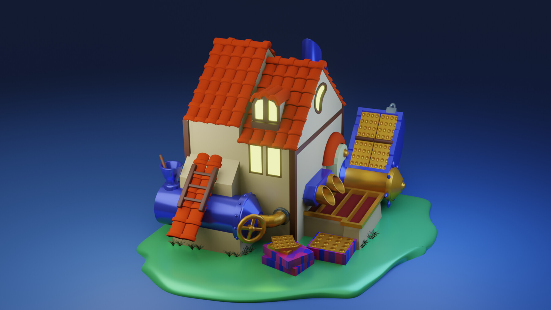 ArtStation - fantasy building collection cartoon | Game Assets