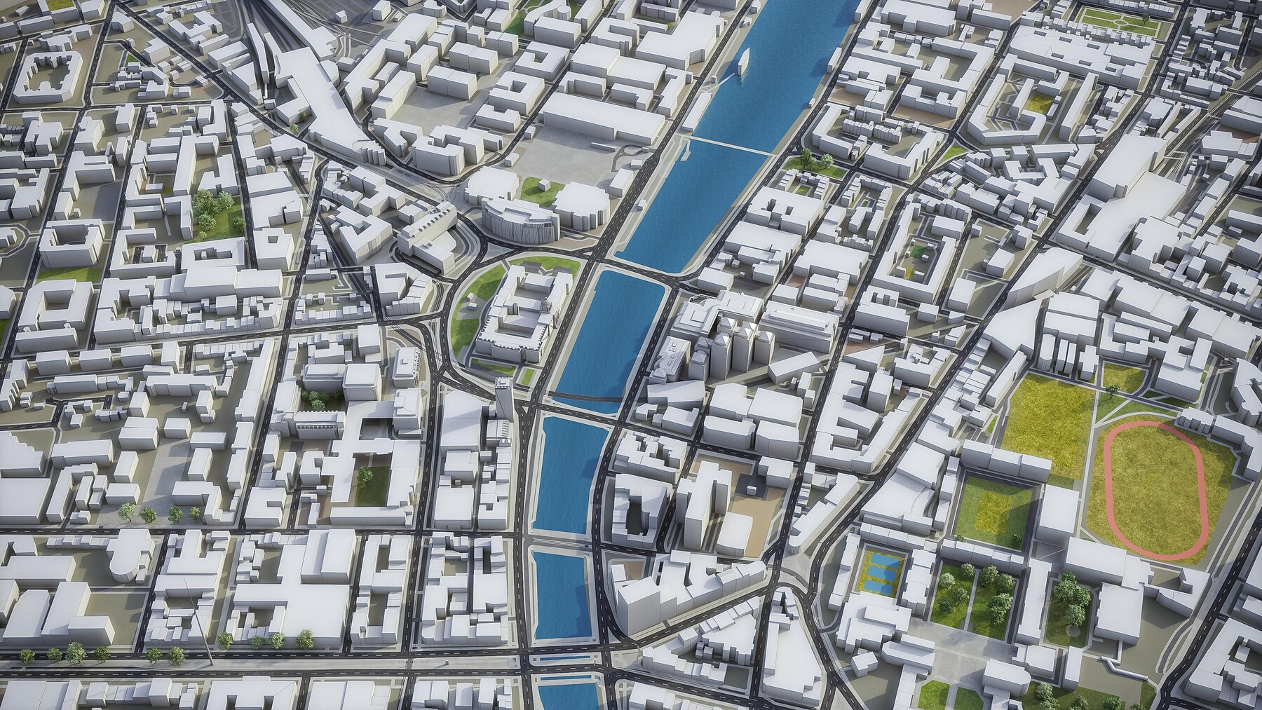 ArtStation - Dublin - 3D city model | Resources