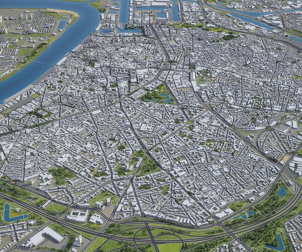 ArtStation - Antwerp - 3D city model | Resources