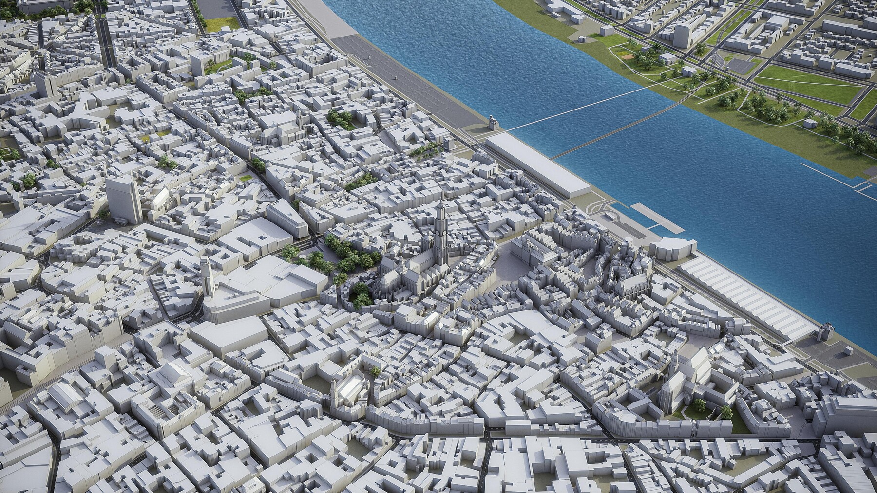 ArtStation - Antwerp - 3D city model | Resources