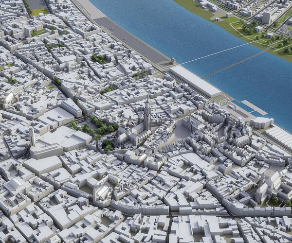 ArtStation - Antwerp - 3D city model | Resources