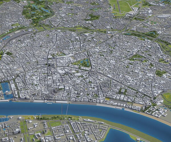 ArtStation - Antwerp - 3D city model | Resources