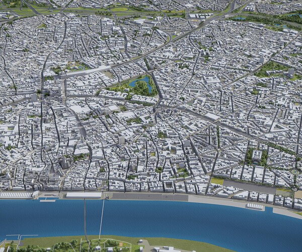 ArtStation - Antwerp - 3D city model | Resources