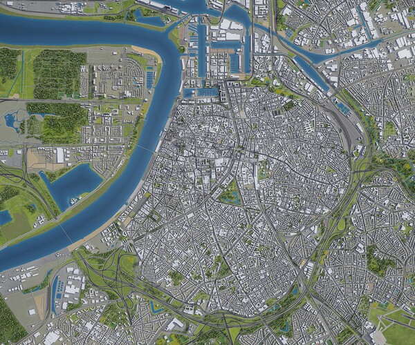 ArtStation - Antwerp - 3D city model | Resources