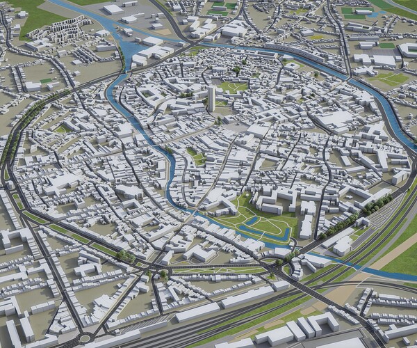 ArtStation - Antwerp - 3D city model | Resources
