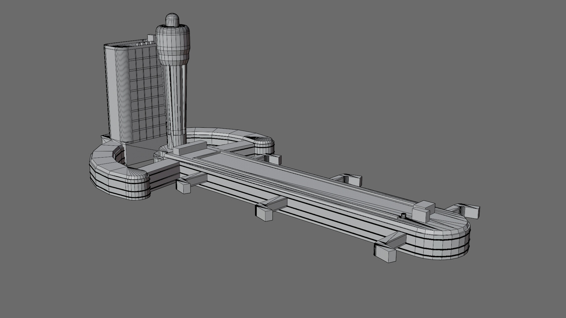 ArtStation - Low poly airport | Game Assets