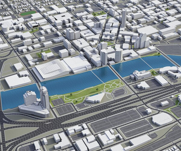 ArtStation - Grand Rapids - 3D city model | Resources