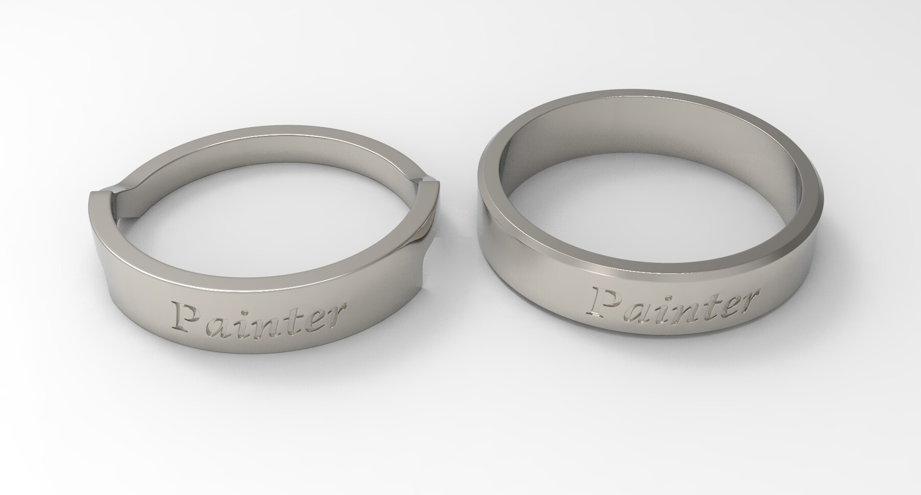 ArtStation - Painter Couple Ring Platinum | Resources