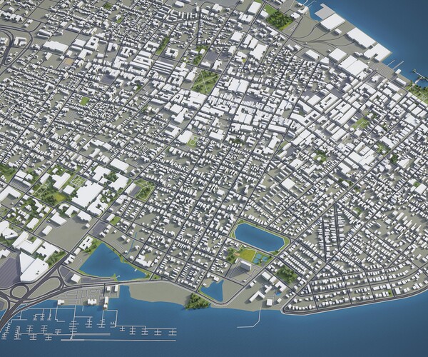ArtStation - Charleston - South Carolina - 3D city model | Resources