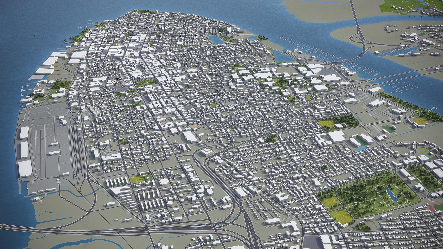 ArtStation - Charleston - South Carolina - 3D city model | Resources