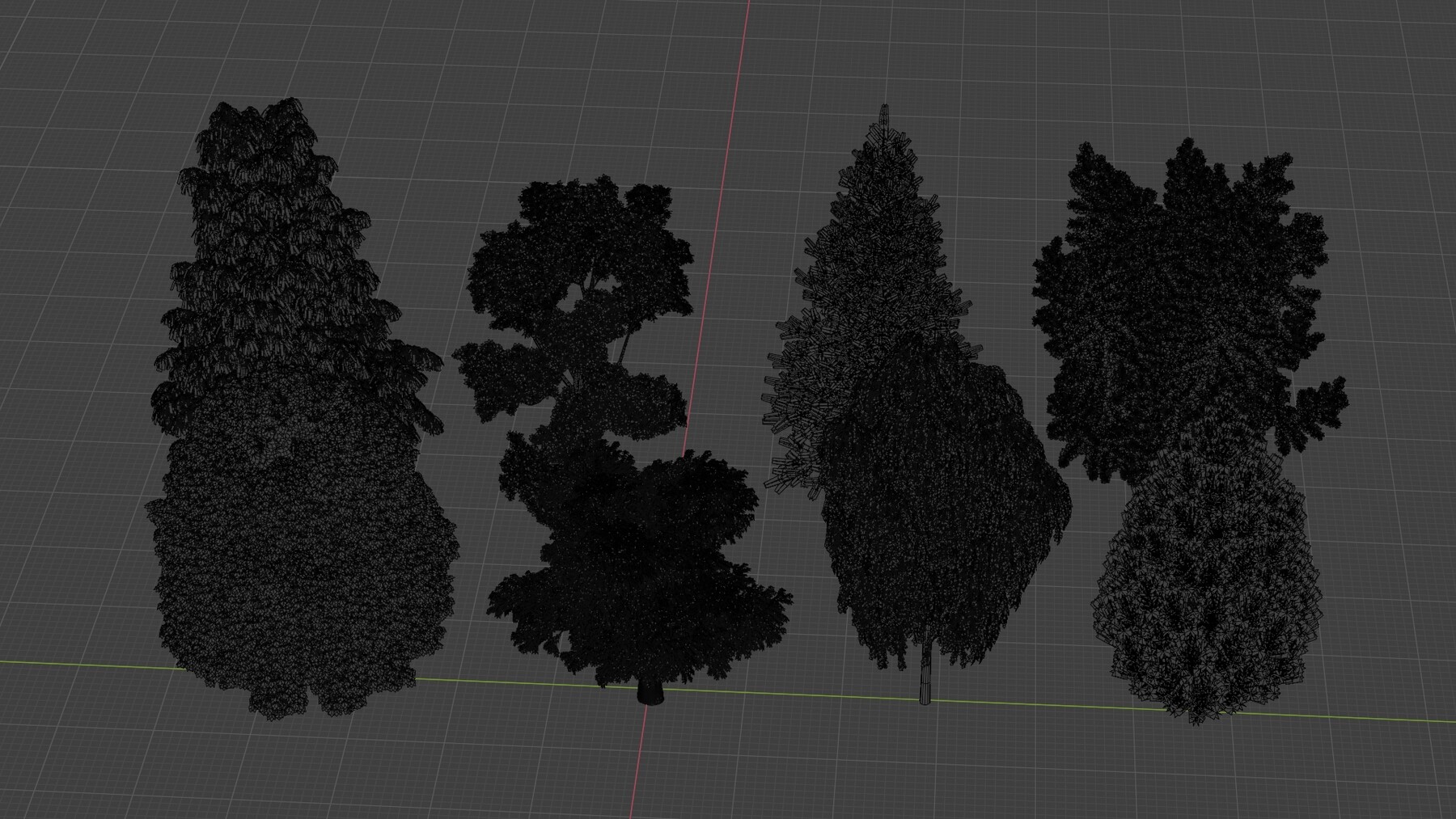 ArtStation - Pack of 3D Trees vol.02 | Game Assets