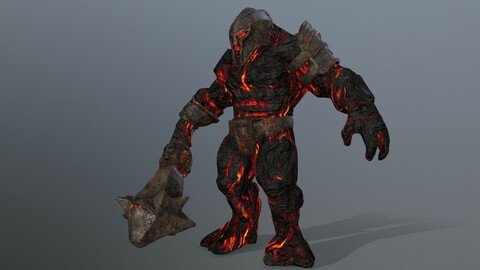 ArtStation - lava monster | Game Assets