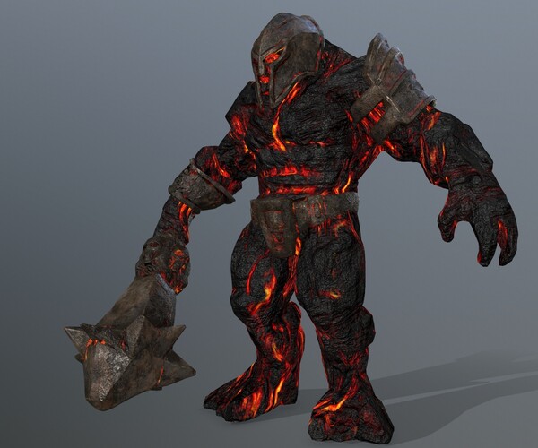 ArtStation - lava monster | Game Assets