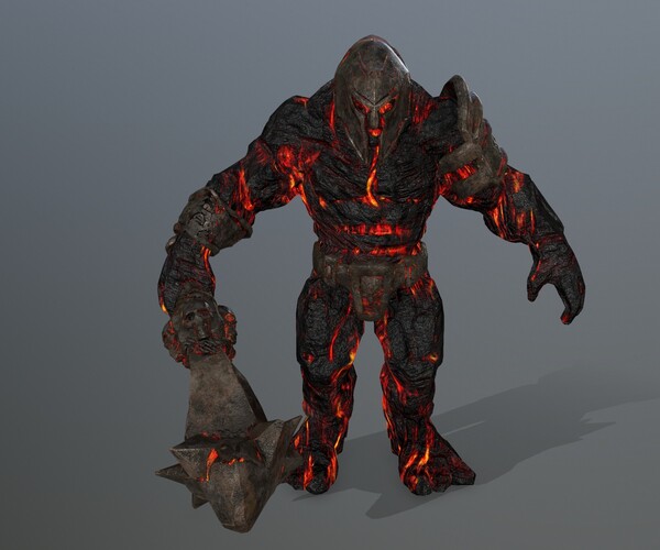 ArtStation - lava monster | Game Assets