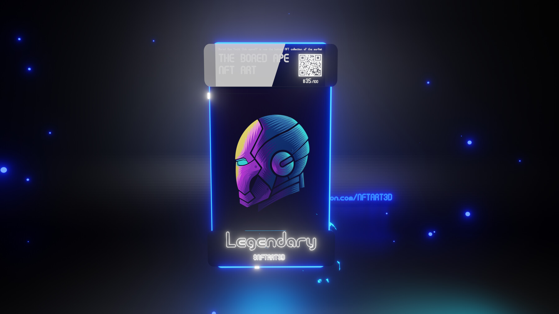 ArtStation - NFT Card Template .blend File - Eevee Rendering with Blender #9 | Resources