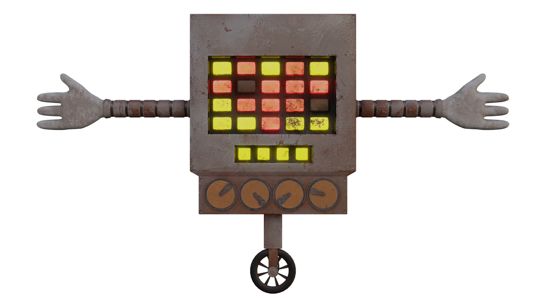 ArtStation - Mettaton Worn and Rusted Rigged | Resources