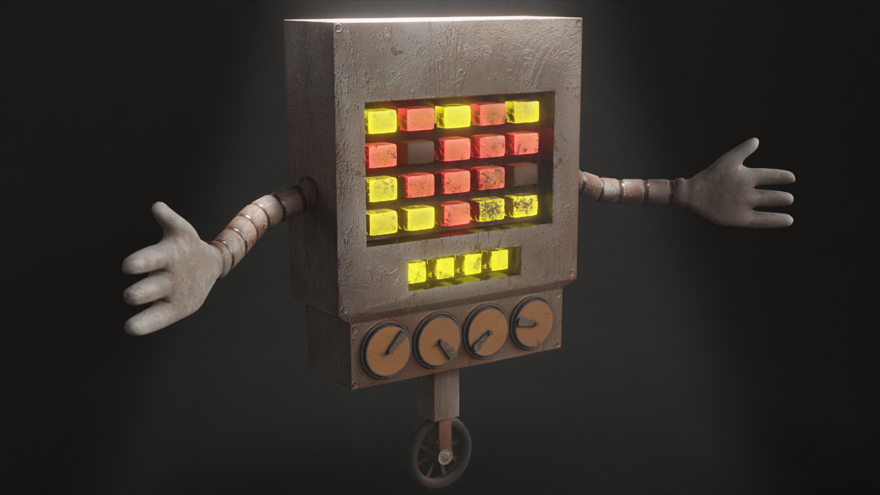 ArtStation - Mettaton Worn and Rusted Rigged | Resources