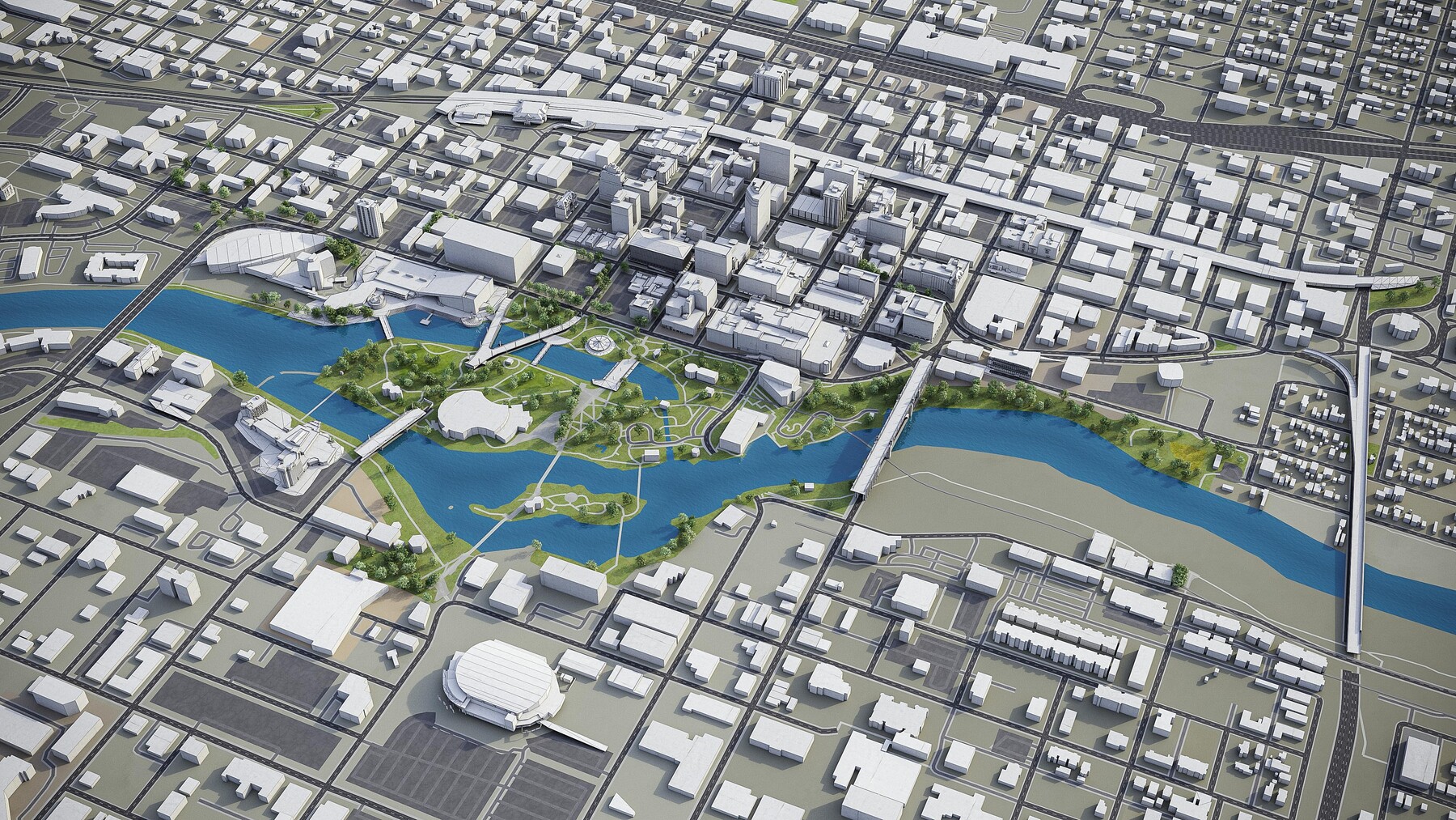 ArtStation - Spokane - 3D city model | Resources