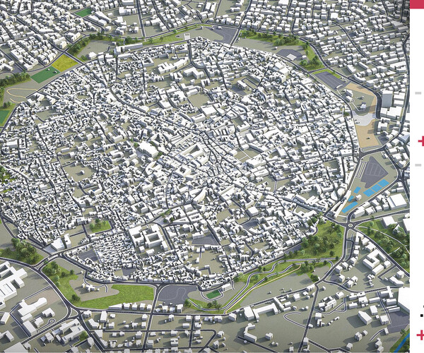 ArtStation - Nicosia - 3D city model | Resources