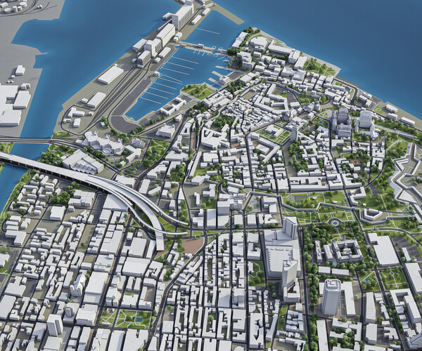 ArtStation - Quebec - 3D city model | Resources