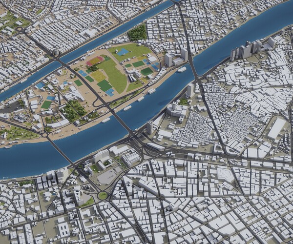 ArtStation - Cairo - 3D city model | Resources