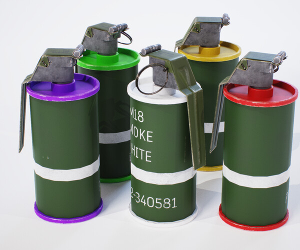 ArtStation - 5 Pack grenades kit (Real Time) | Game Assets