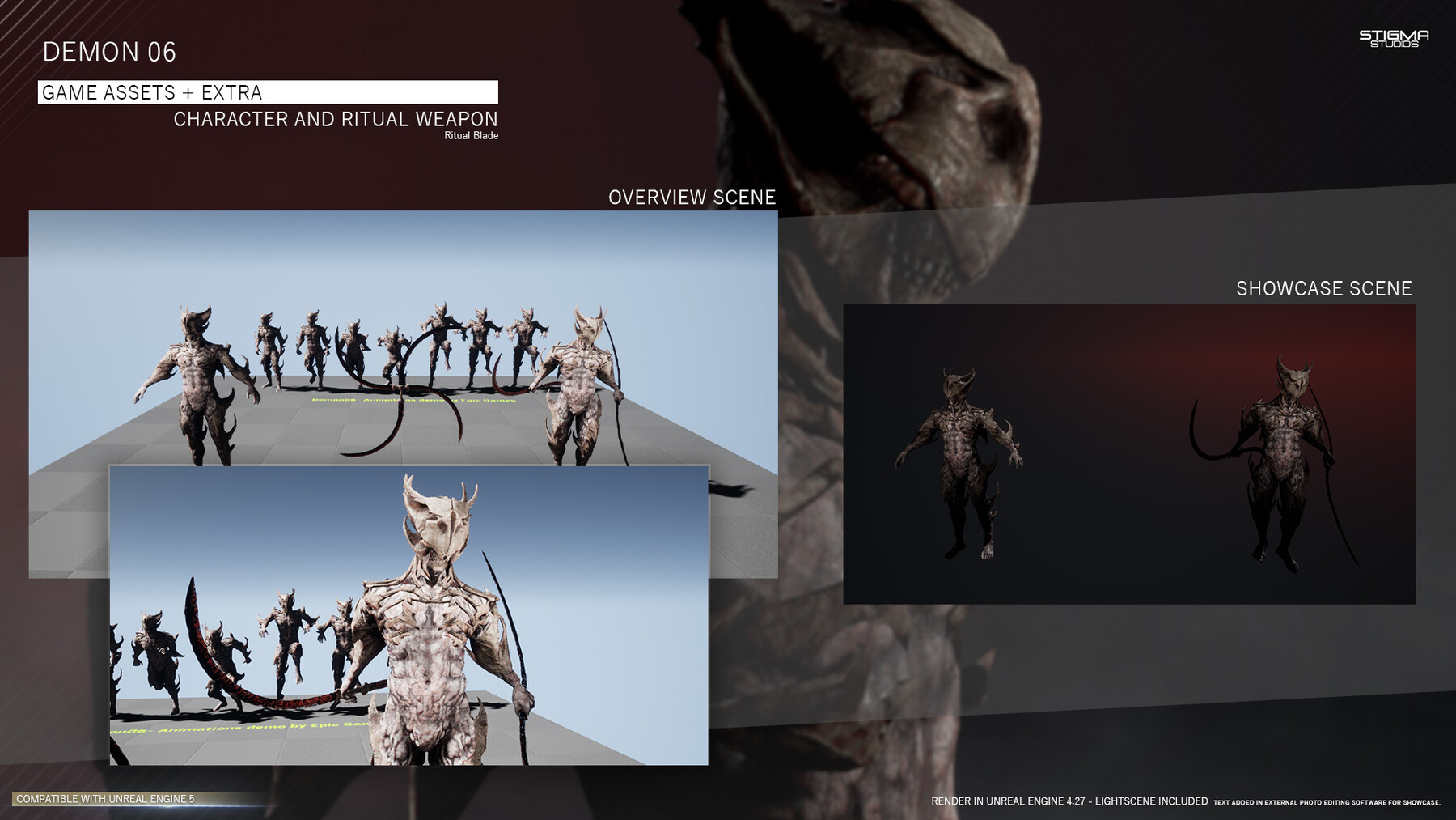 ArtStation - Demon 06 - Game Assets + Extra | Game Assets