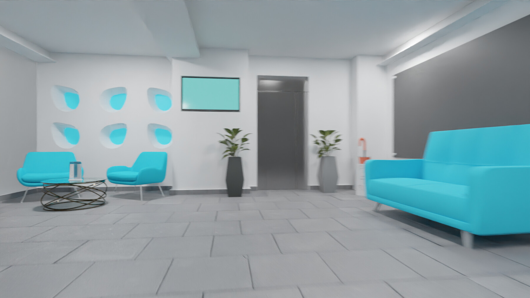 ArtStation - Lobby Model 3D Full Elements | Resources