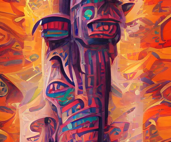 ArtStation - Totem Tribal 1000 Background pack | Artworks