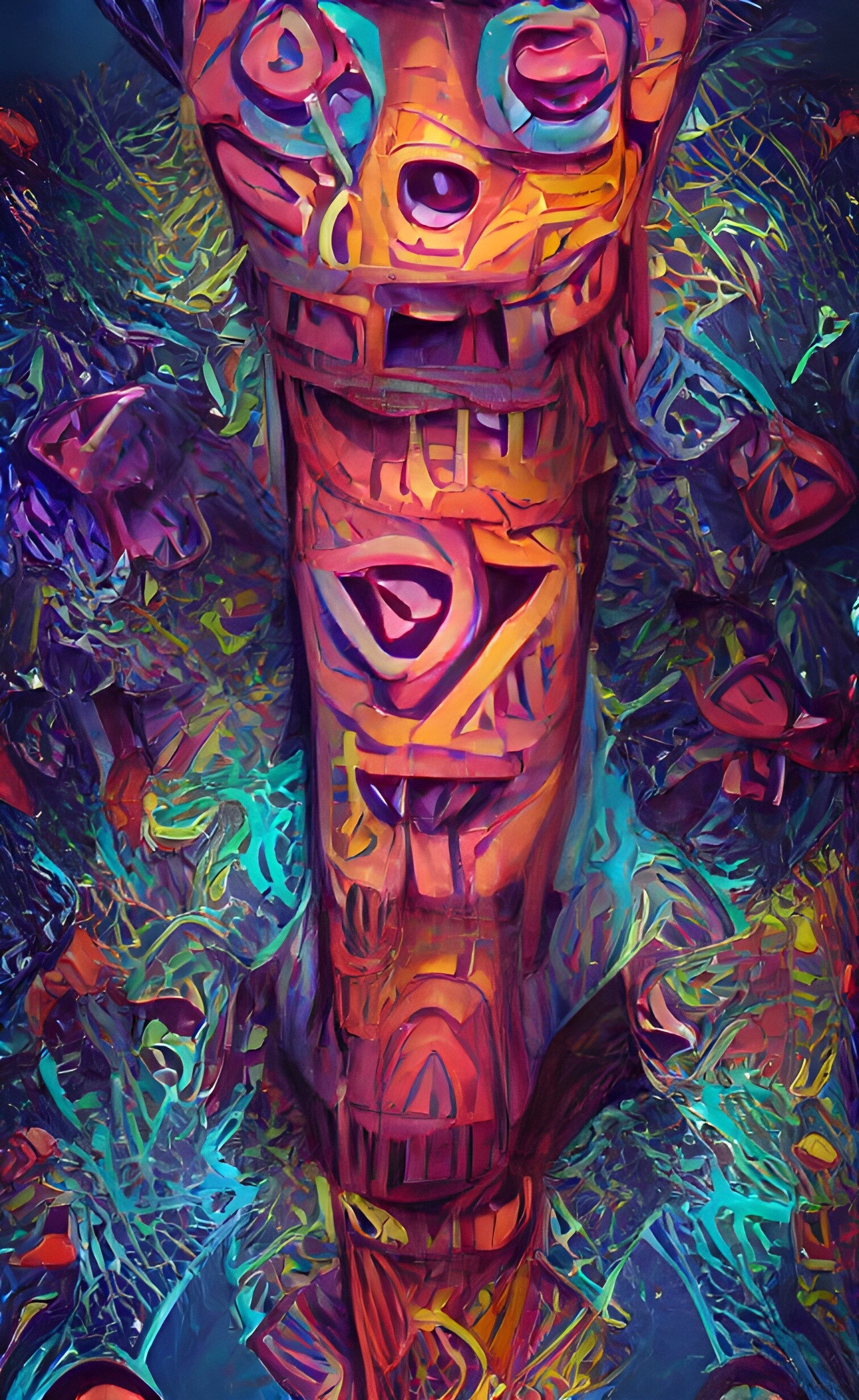 ArtStation - Totem Tribal 1000 Background pack | Artworks
