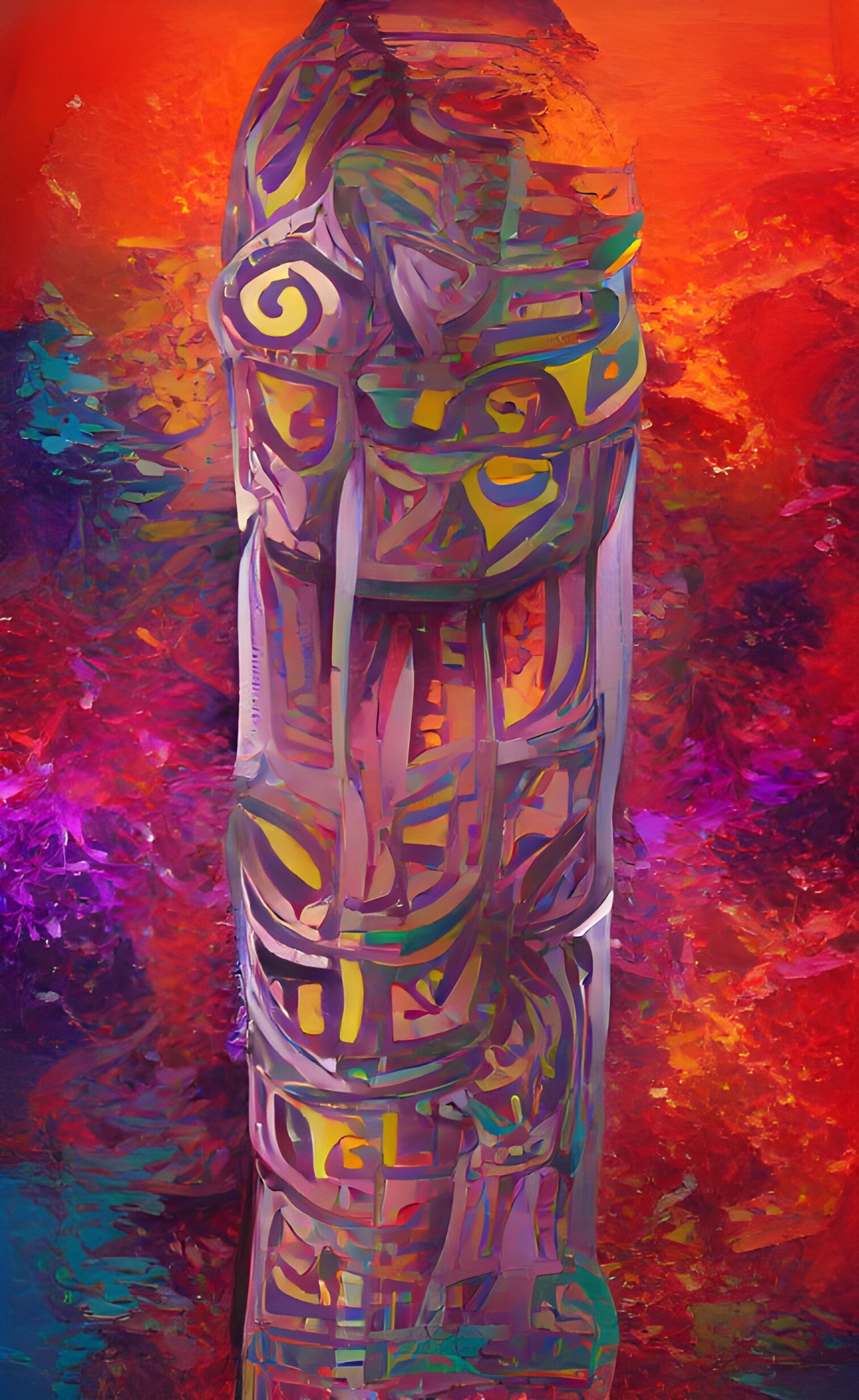 ArtStation - Totem Tribal 1000 Background pack | Artworks