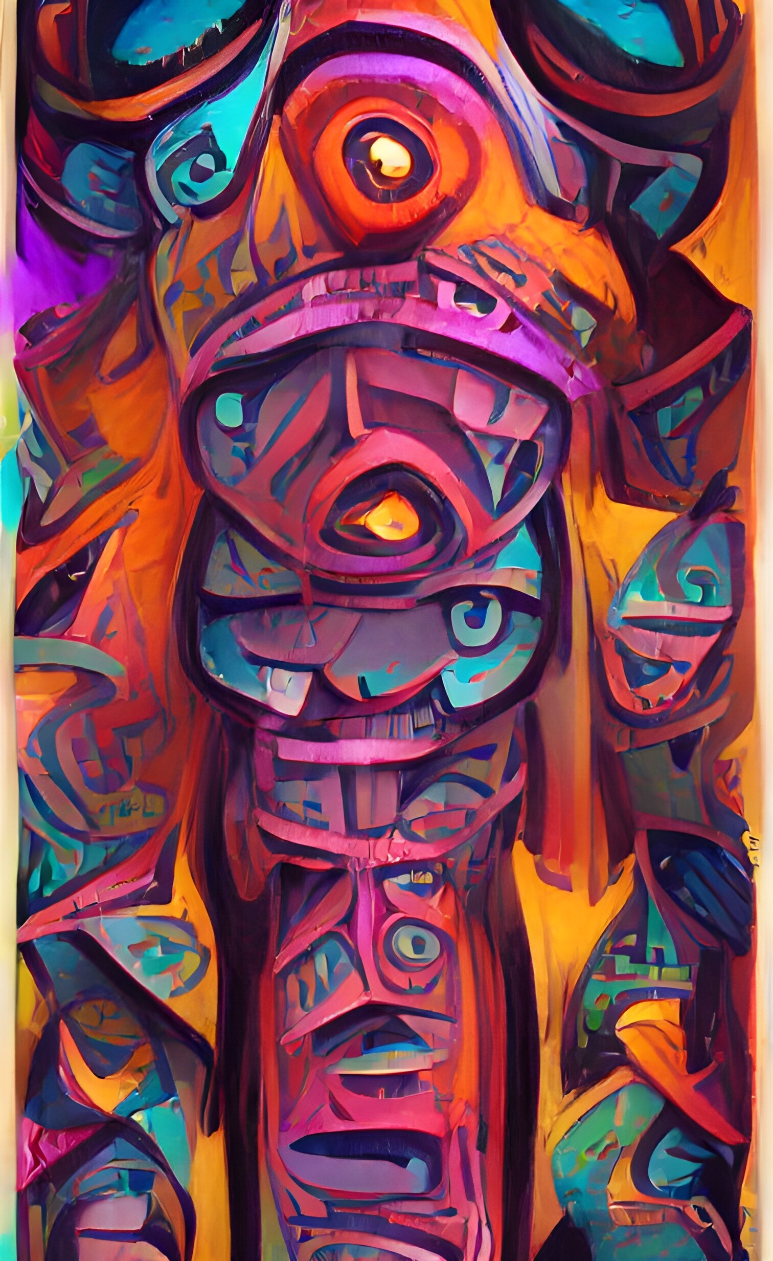 ArtStation - Totem Tribal 1000 Background pack | Artworks