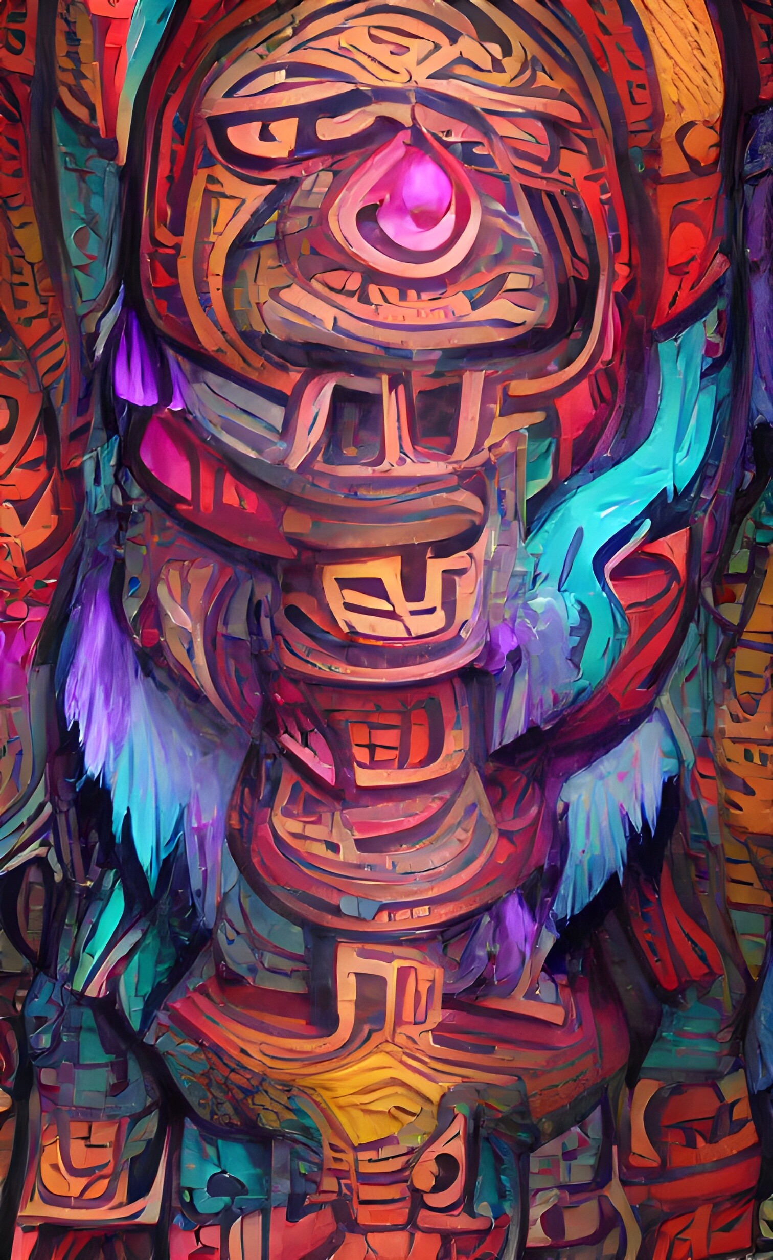 ArtStation - Totem Tribal 1000 Background pack | Artworks