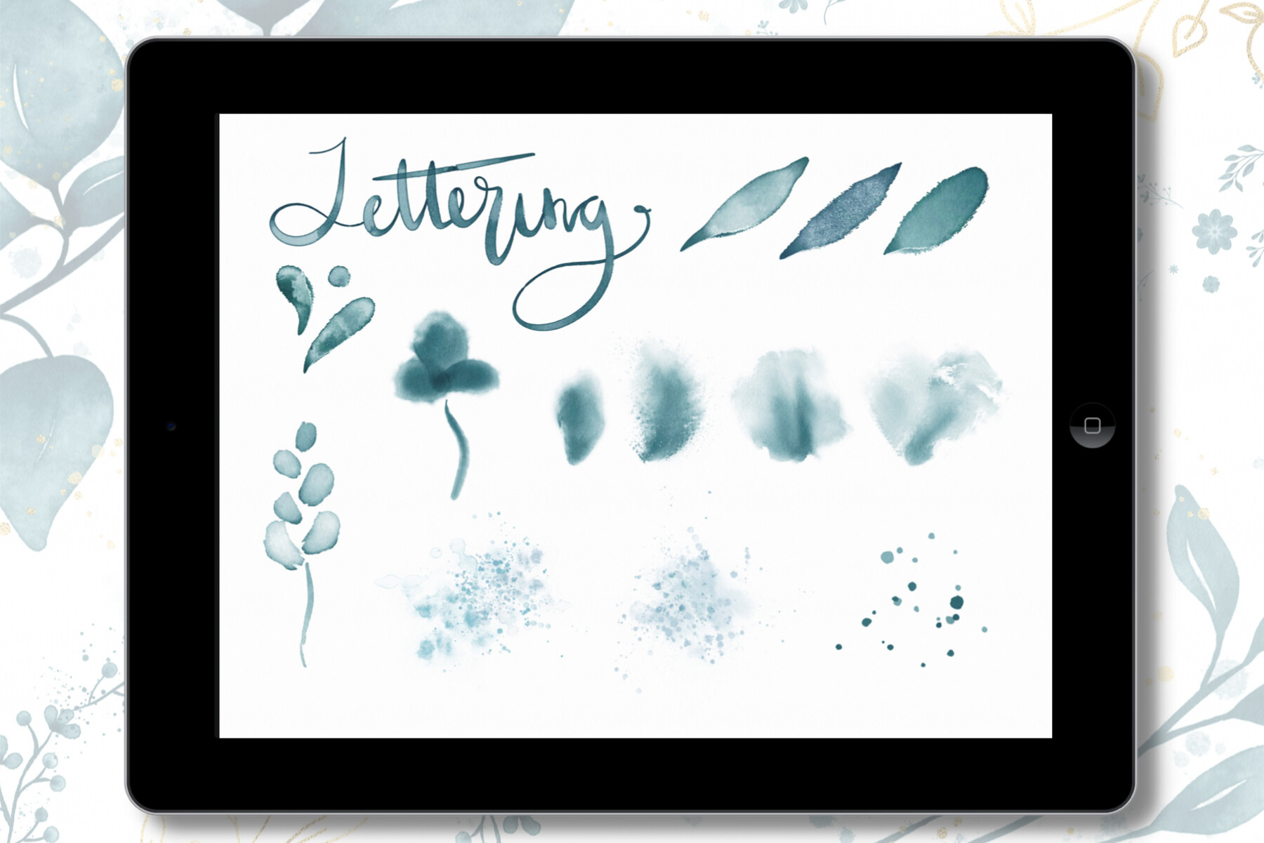 ArtStation - Botanical Watercolor Procreate Brushes | Brushes