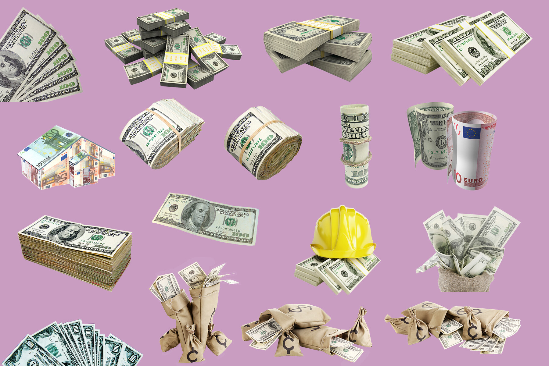 ArtStation - 60 Money Overlays PNG, Photoshop Overlays, Cash Overlays ...