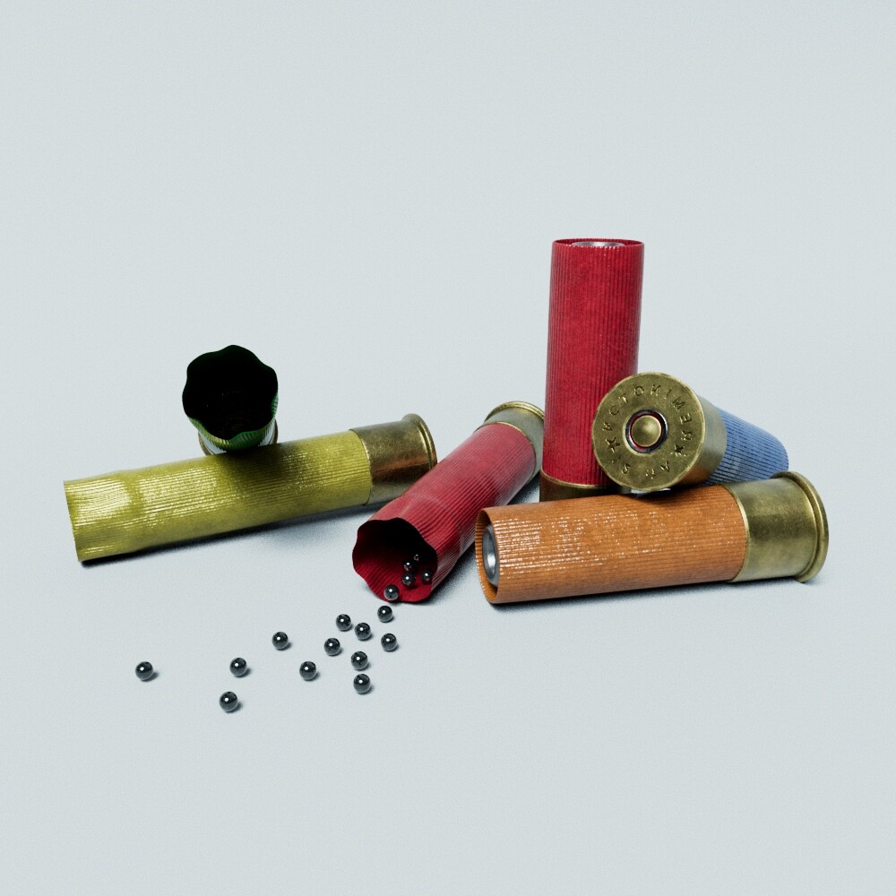 ArtStation - SHOTGUN SHELLS | Game Assets