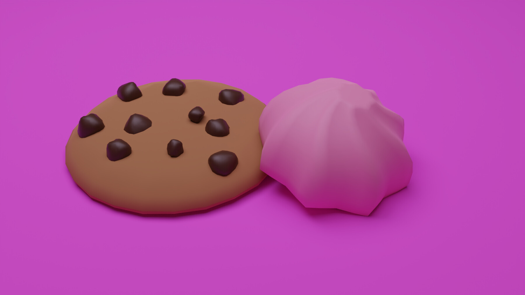 ArtStation - Pack of 2 Low Poly Cookies | Game Assets