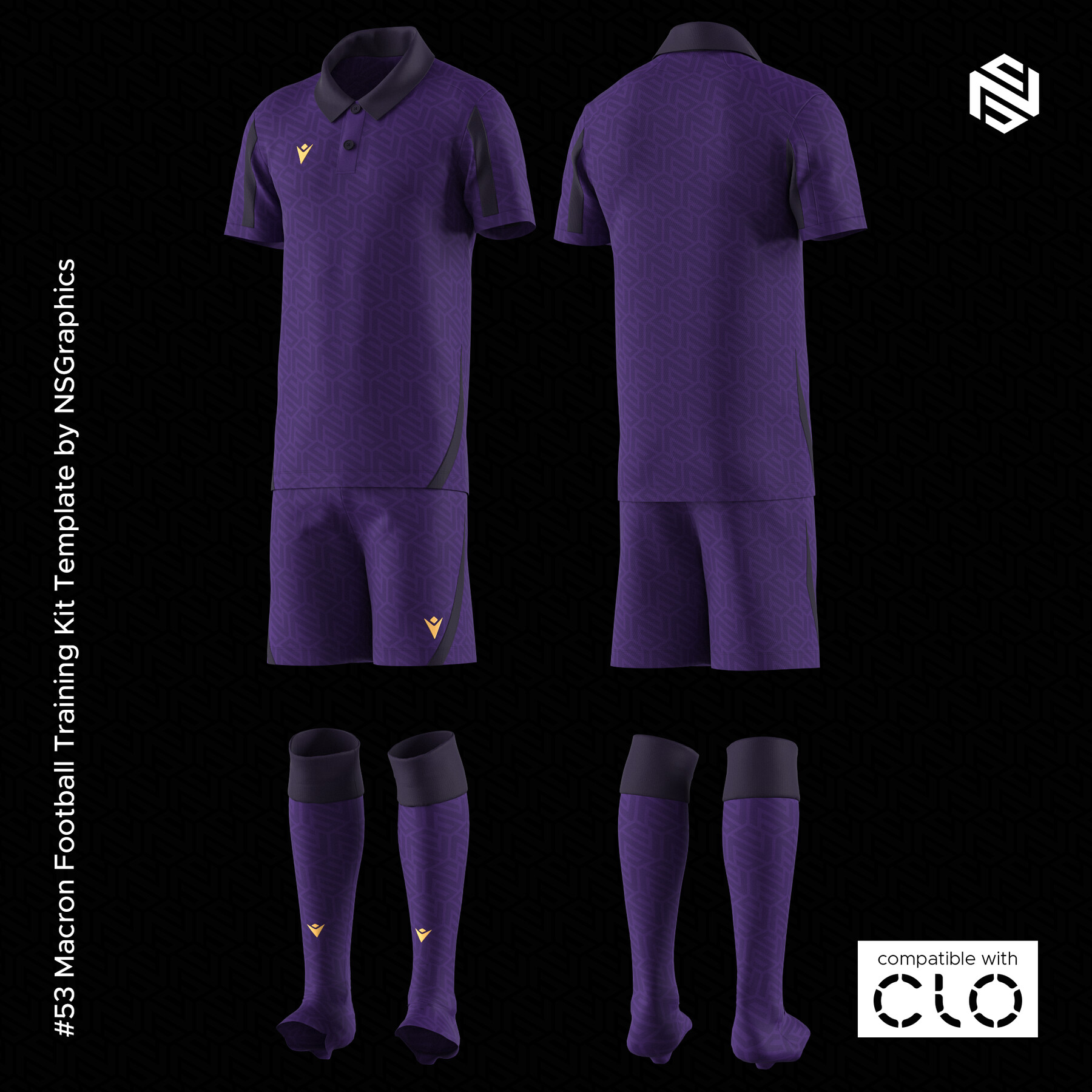ArtStation - Macron Training Kit for CLO3D & Marvelous Designer | Resources